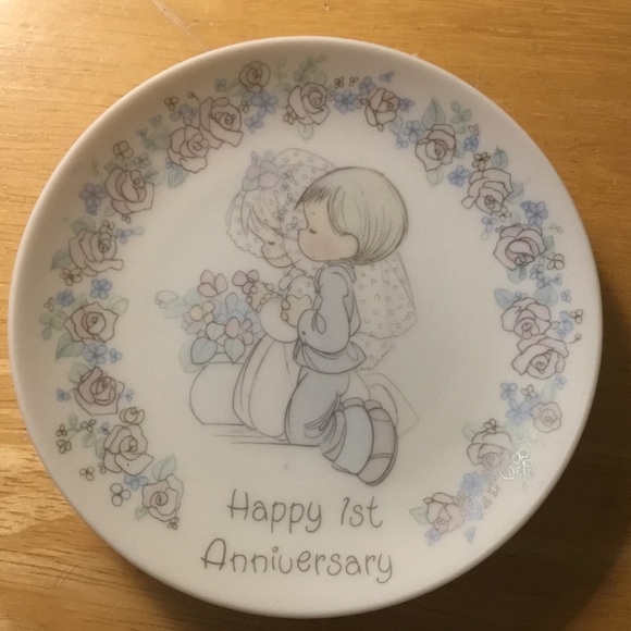 Precious Moments | Other | Precious Moments Happy St Anniversary Plate ...